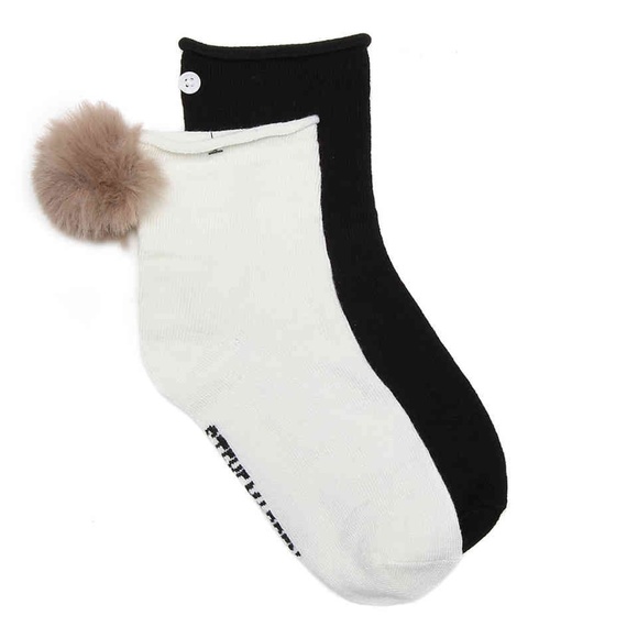 Steve Madden | Accessories | Steve Madden Faux Fur Pom Womens Ankle ...